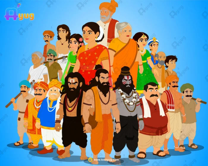 Ultimate Indian Village Characters Bundle – 20+ Premium Toonyug ...