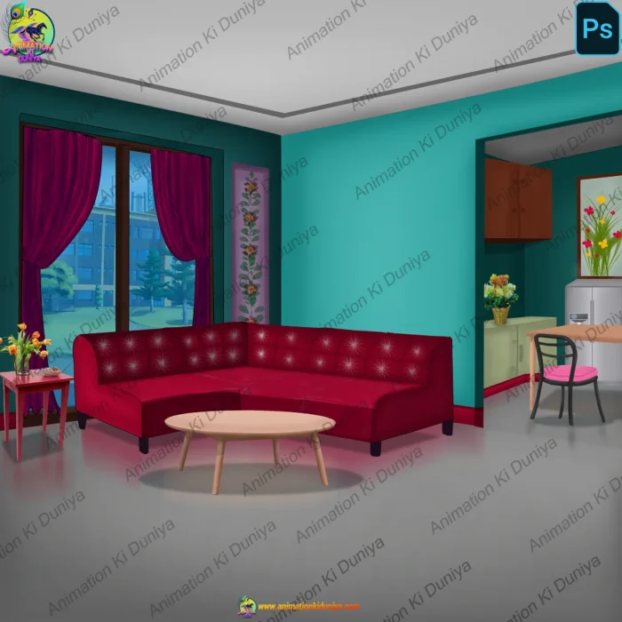 Professional 2D Interior Backgrounds for Cartoon Videos (9 Fully ...