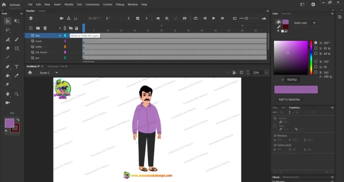 25 Indian Human Character Mega Bundle – 2D Animation – Toonyug Animation