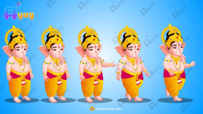 Little Ganesh / Bal Ganesha Character – Fully Rigged for Adobe Animate ...