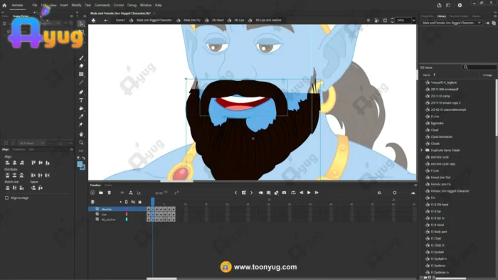 Male & Female Jinn (Genie) – Blue Magical Characters with Floating ...