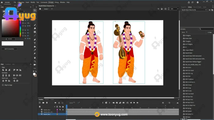 Narad Muni (Divine Messenger) – Fully Rigged Sage with Veena & Kartal ...