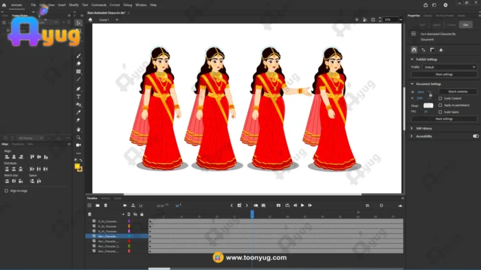 Beautiful Royal Rani (Queen) – Indian Bride Character in Red Saree ...