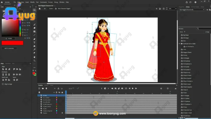 Beautiful Royal Rani (Queen) – Indian Bride Character in Red Saree ...