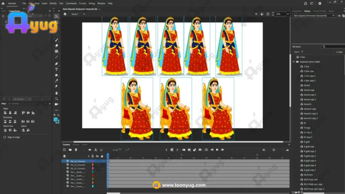 Royal Rani (Queen) – Indian Mythology Maharani Character in Red Saree ...