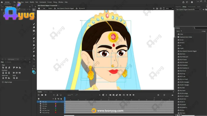Royal Rani (Queen) – Indian Mythology Maharani Character in Red Saree ...