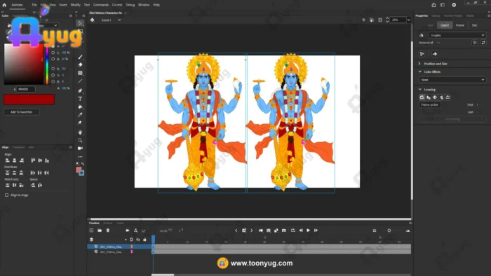 Shri Vishnu (Lord Narayan) – 4 Armed God Character with Sudarshan ...