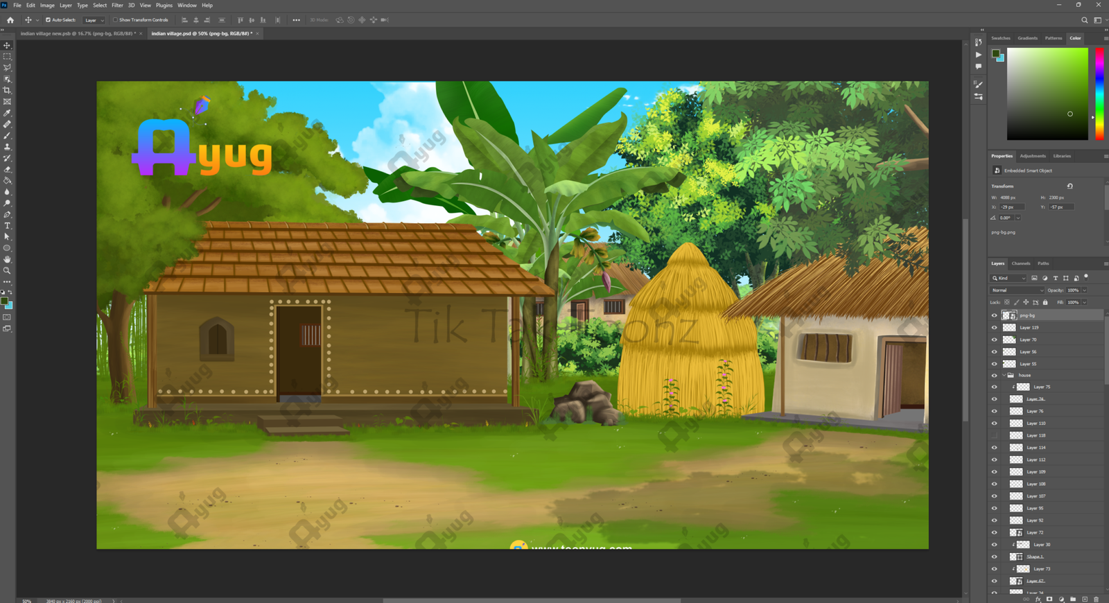 10 Indian Village Moral Story PSD Pack High Quality Background ...