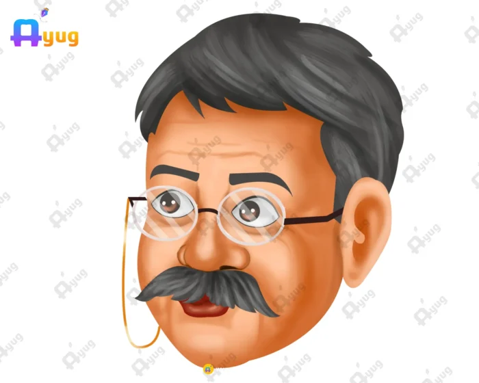 Indian Jamidar Head – Seth Ji / Rich Landlord Character (Available in ...