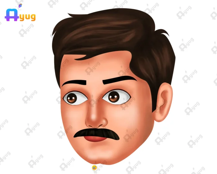 Indian Common Man Head – Father / Middle Class Husband (Available in ...
