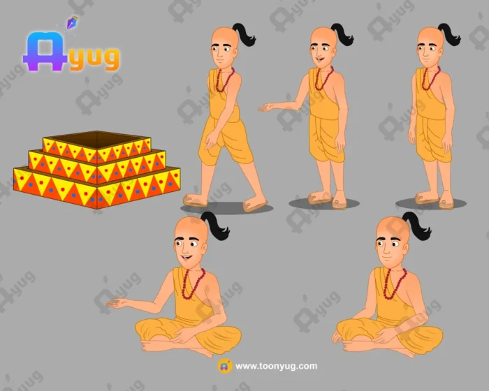 Indian Pandit / Brahmin Character – Rigged & Animated for Adobe Animate ...